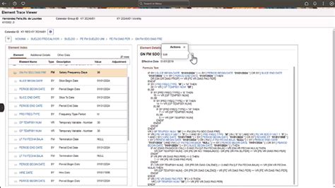 Peoplesoft Hcm Pum 48 Global Payroll And Absence Management Element Trace Viewer