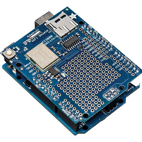 Adafruit 1491 Cc3000 Wifi Shield For Arduino Integrated Antenna Rapid Electronics