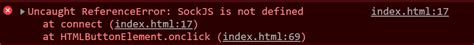 Javascript Stomp Spring Boot Clientside Referenceerror Sockjs Is Not Defined Stack Overflow