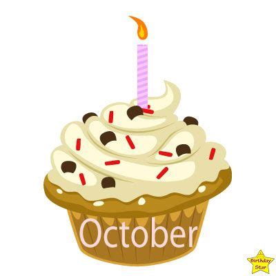 October Birthday Clip Art