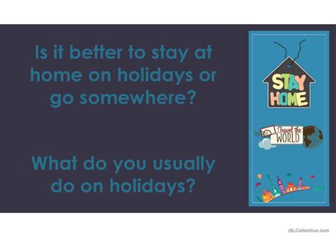 Conversation Class Holidays General English Esl Powerpoints