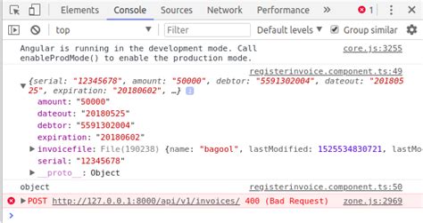 Angular 6 Post Request With A Multipart Form Doesnt Include The