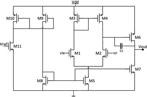 Schematic Of The Error Amplifier Download Scientific Diagram