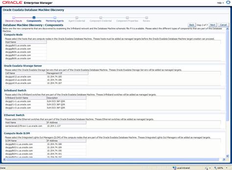 Discovering And Managing Exadata Targets And Systems C Release