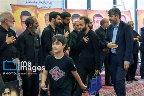 تصاویر؛ لاریجانی و فرزندان سردار سلیمانی در گرامیداشت شهدای نیروی قدس