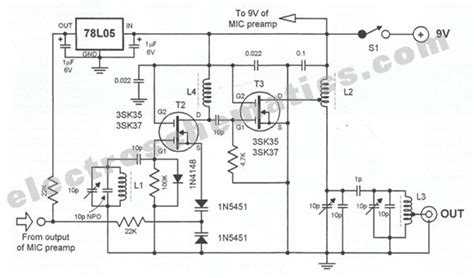 Bluetooth Transmitter And Receiver Circuit Diagram