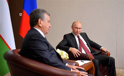 Встреча с Президентом Узбекистана Шавкатом Мирзиёевым • Президент России