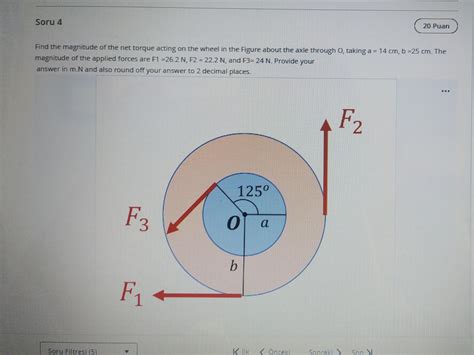 Solved Find The Magnitude Of The Net Torque Acting On The Chegg Com