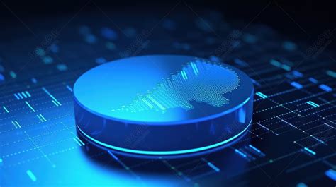 인터페이스 데이터 분석 파란색 배경의 파란색 원 데이터 그래프 3d 렌더링 그래 배경 파란색 원 배경 데이터 배경 이미지