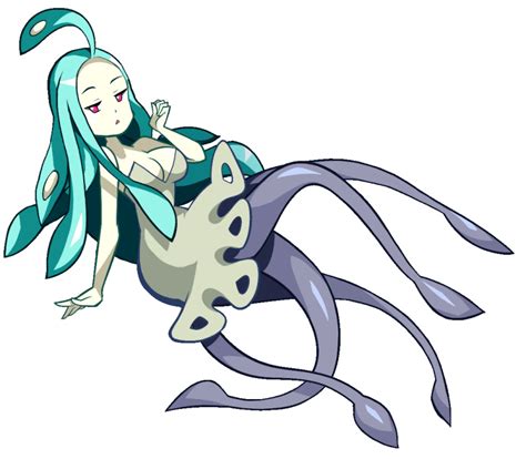 Rule 34 Animated Breasts Female Looking At Viewer Merfolk Mermaid Octo Siren Seven Sirens