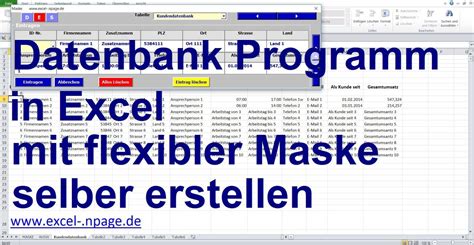 Entwicklung Von Programmen In Excel Excel Vba Programmierung Lager Personal Datenbank Spiele