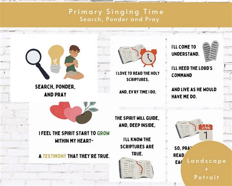 Search Ponder And Pray Singing Time November Come Follow Me Song