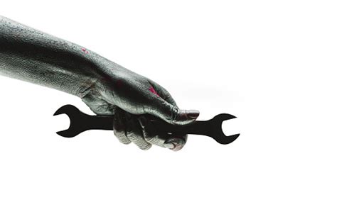 손 도구 Serviсe 절연 아이콘 흰색 배경입니다 조정 가능한 렌치입니다 크리에이 티브 정비사 개념입니다 자동차 수리 크리에이 티브 디자인입니다 집 수리 기술적인