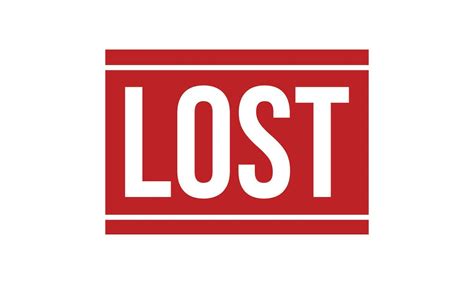 Lost Rubber Stamp Seal Vector 23333974 Vector Art At Vecteezy