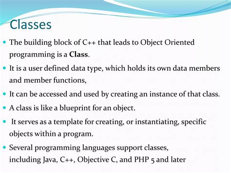 Basics Of Object Oriented Programming Ppt