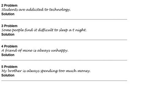 Problem Solution Outline Template Problem Solution Linking Sentences