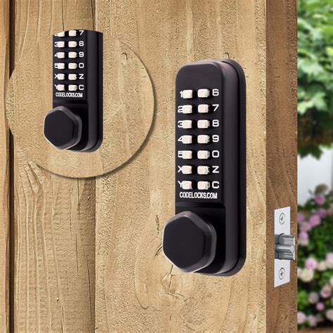 Codelocks CL Marine Grade Mortice Latch B B Blk Saunderson Security