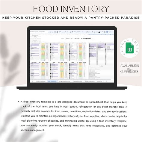 Recipe Cost Calculator Spreadsheet Template For Excel Google Sheets Recipe Costing Template