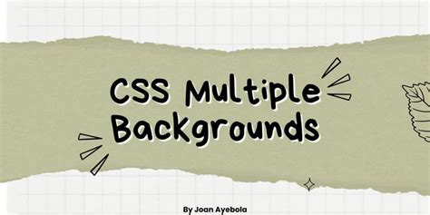 Css Multiple Backgrounds Rdevto