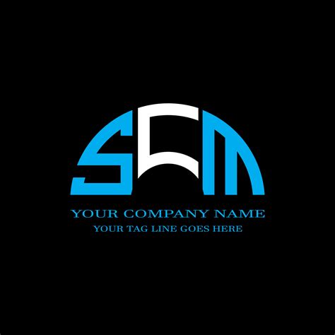 scm letter logo creative design with vector graphic 9264053 vector art