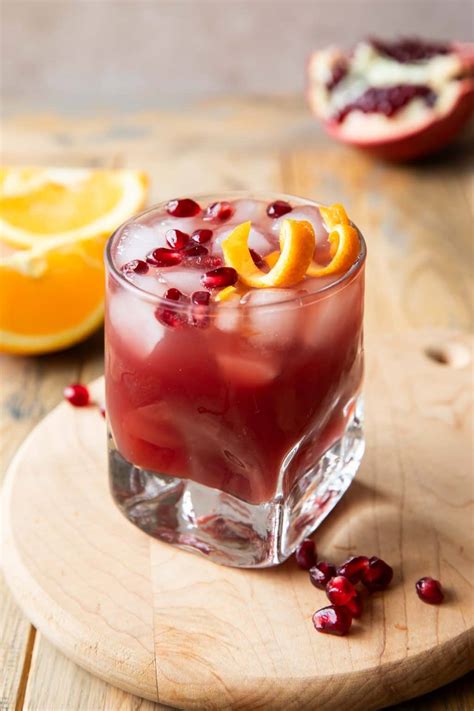 Fizzy Pomegranate Cocktail Desserts And Drinks