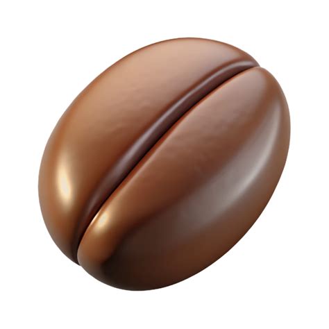 Tranquil Breathtaking Single Coffee Bean Isolated Cutout Ultra Detailed Professional Render