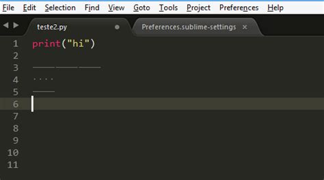 Python 3x How To Hide Tab And White Spaces In Sublime Text 3 For