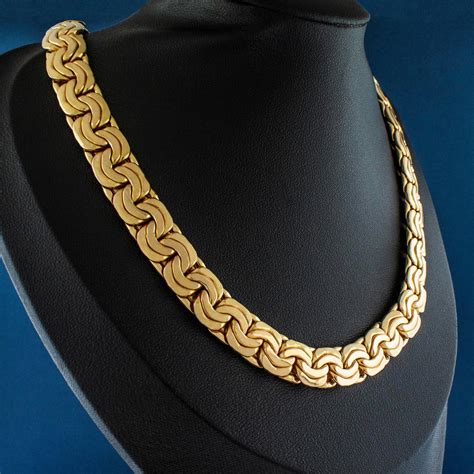 14k Yellow Gold Byzantine Style Necklace For Sale At 1stdibs