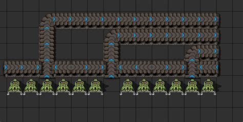 Using 4 Stack Inserters Stack Size 8 To Unload Train Without Splitter Balancer R Factorio
