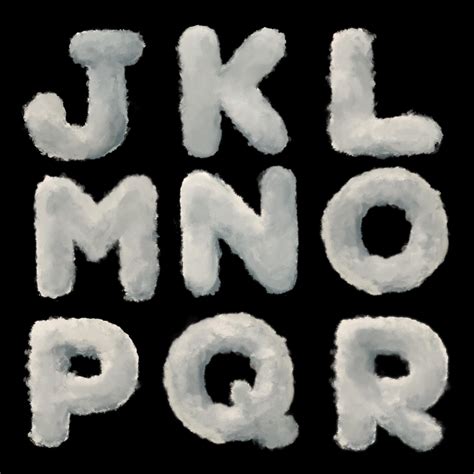 3d Cloud Font Svg Png Cloud Letters Cloud Numbers Cloudy Alphabet Sky Clipart Letters