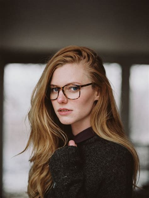 Natural Strawberry Blonde With Glasses