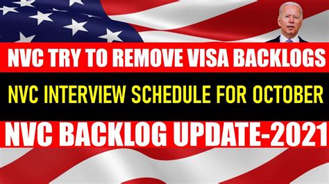 NVC Backlog Update NVC Try To Remove Visa Backlogs NVC Interview Schedule For October 198