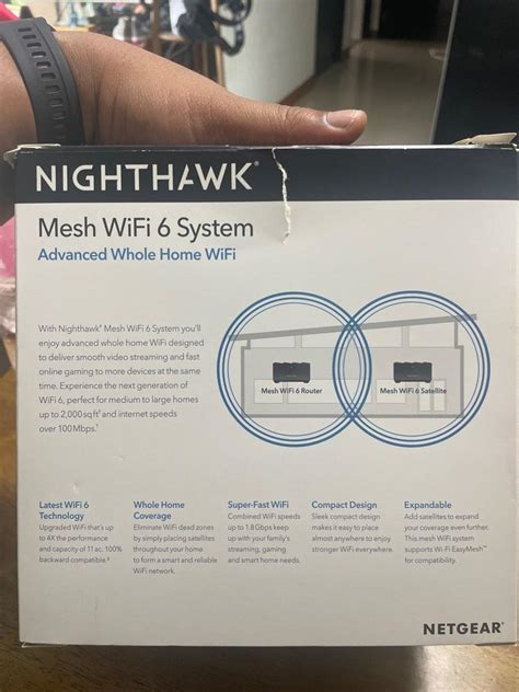 Netgear Mk Nighthawk Mesh Wifi System Ax Router Satellite Computers Tech