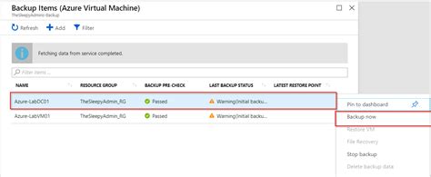 Azure Vm Backup Using Azure Recovery Service Vault Thesleepyadmins