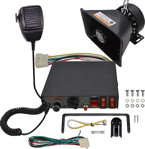 Drisentri Wired Alarm Siren Horn Car Siren Horn 100w 12v