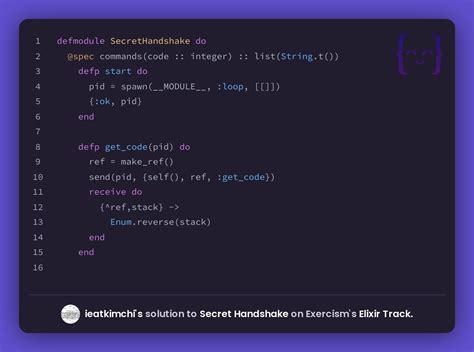 Ieatkimchis Solution For Secret Handshake In Elixir On Exercism