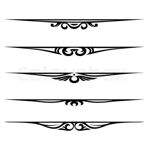 Vector Set Of Decorative Elements Stock Vector Colourbox