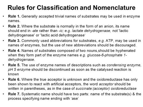 Ppt Enzyme Nomenclature Classification Powerpoint
