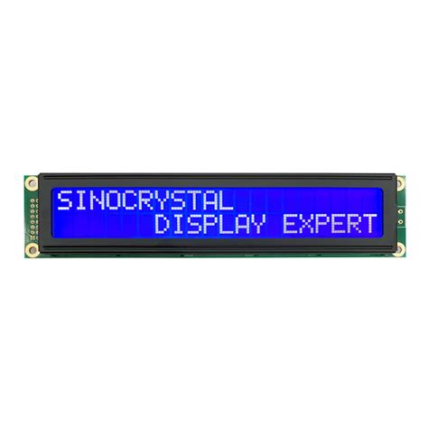 Mono Character LCD Screen STN BLUE Sinocrystal