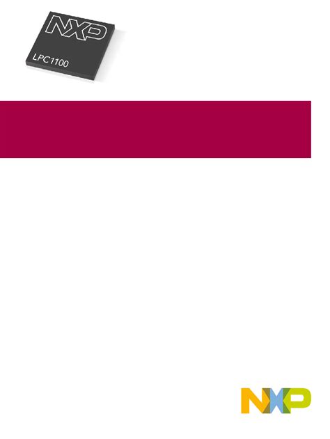 LPC Datasheet Pages NXP Cortex M Based Microcontrollers With Industry Leading Power
