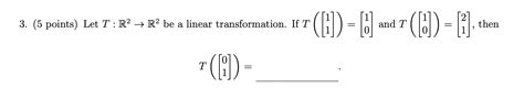 Solved Points Let T R R Be A Linear Chegg Com