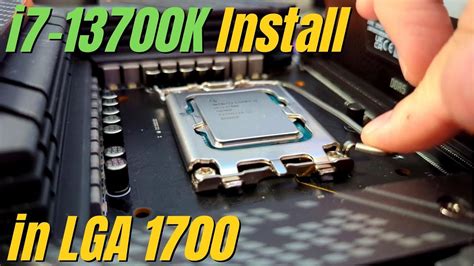 Intel I7 13700K Install In LGA 1700 On MSI MPG Z690 Carbon WiFi