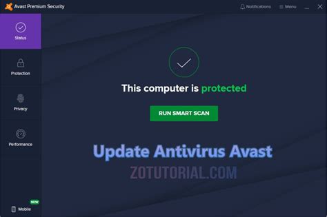 Cara Update Antivirus Avast Di Laptop PC Windows Zotutorial