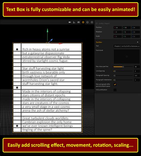 text box node for buildbox 3 and 4 by indym software