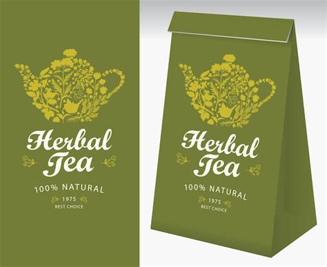 Premium Vector Tea Packaging Design