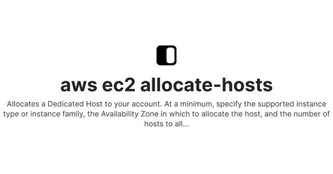 Aws Ec2 Allocate Hosts Fig