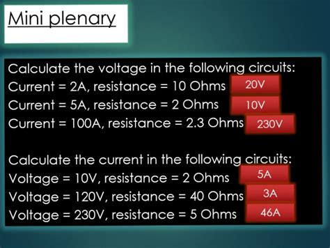 V Ir Lesson With Questions And Answers Gcse Physics Teaching Resources
