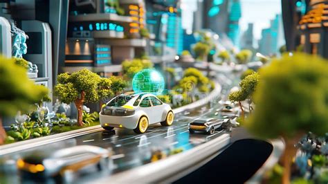 Ai Urban Environment Digital Networks Futuristic Infrastructure