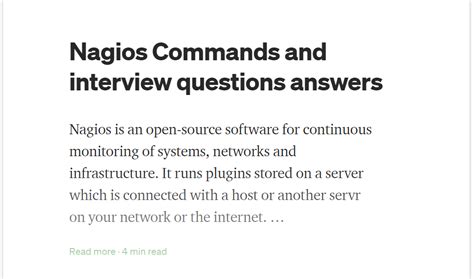 Nagios Commands And Interview Questions Answers By Deepak Raghunath