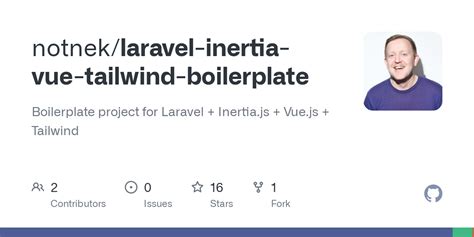 Github Notneklaravel Inertia Vue Tailwind Boilerplate Boilerplate Project For Laravel